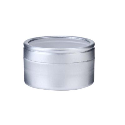Tins,Silver Metal Tins With Clear View Lids - Pirlo International Co., Ltd