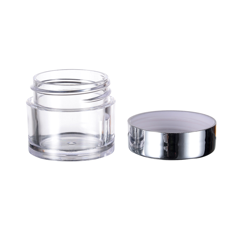 7g Small Plastic Jars, High Quality Polyethylene Jar With Silver UV Lid ...